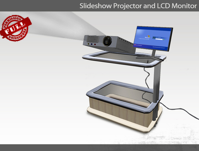 Second Life Marketplace - Full Perm SlideShow Projector Stand & Projector